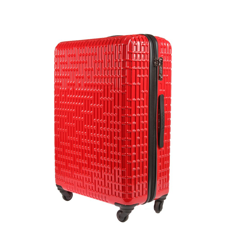 Чемодан-тележка Verage GM14036W28 red, 48.5x75 см, поликарбонат Ultra Light, цвет красный ...